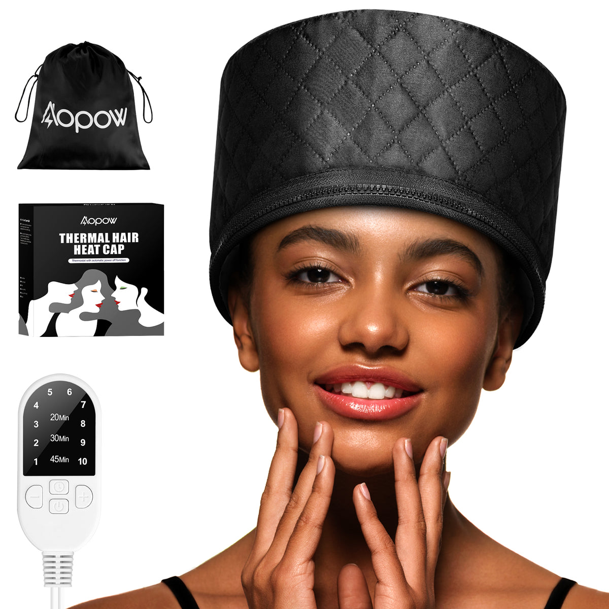 Uarter Hair Steamer Cap Thermal Heating Cap Hair Styling Tool for Deep